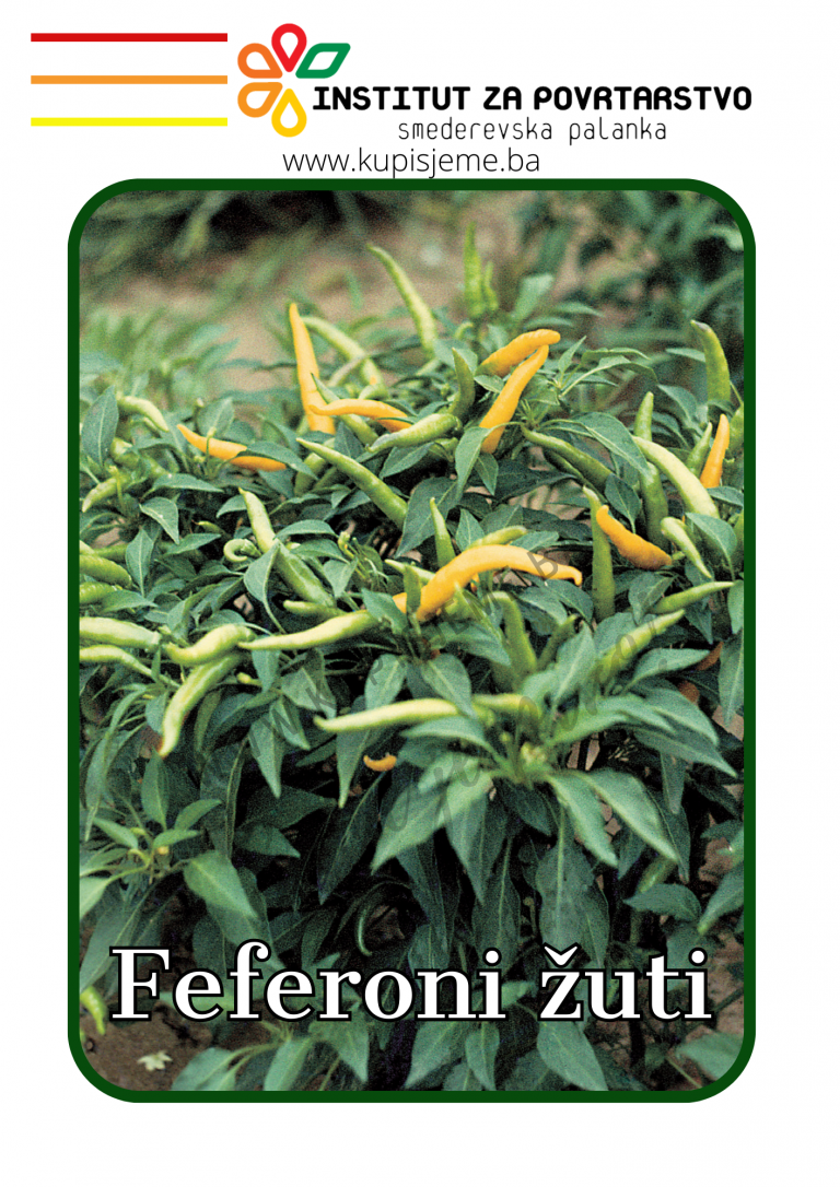 Sjeme paprike Feferona žuta ljuta 5 grama Institut Smederevska Palanka ...